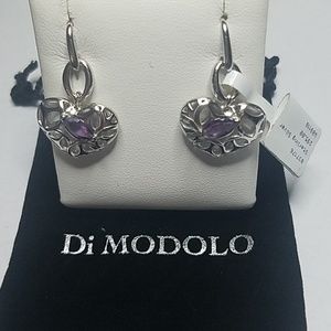 DI MODOLO | Jewelry | Di Modolo Sterling Silver Amethyst Drop Earrings ...